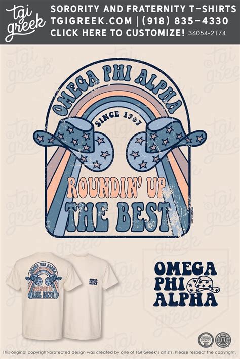 Omega Phi Alpha Osu Bid Day Tgi Greek Sorority And Fraternity Sorority Designs Sorority