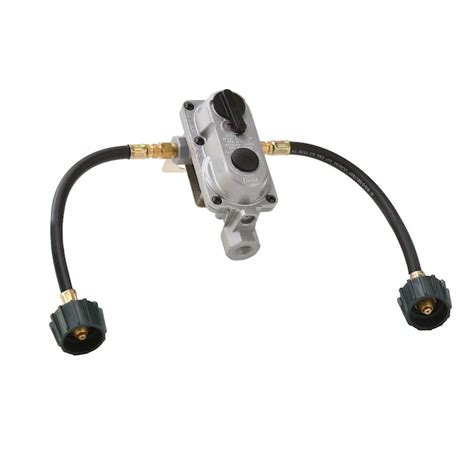 Flame King Lp Propane Gas Regulator With 2 12 Pigtails Aluminum