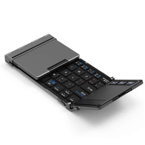 Mua IClever IC BK08 Bluetooth Wireless Keyboard Folding Mobile Keyboard With Touchpad Multi