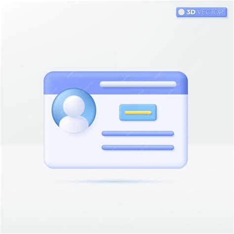 Premium Vector Id Verification Card Icon Symbols Driver License