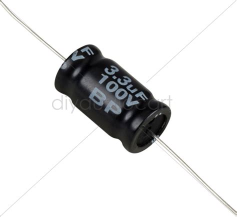 3 3uf 100v Electrolytic Non Polarized Crossover Capacitor Diyaudiocart