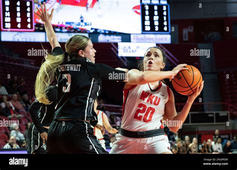 Western Kentucky Sophomore Guard Macey Blevins 20 Shoot Around Rice Senior Guard Katelyn