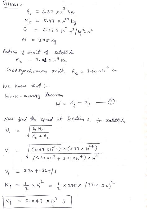 Solved Geosynchronous Orbits Exist At Approximately X Km Course Hero