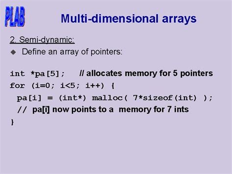 Plab Tirgul 5 Pointers To Pointers Libraries Pointers