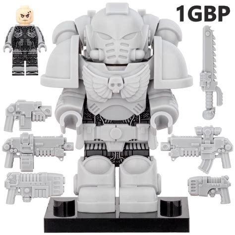 Warhammer 40k Space Marine Custom Lego Minifigures