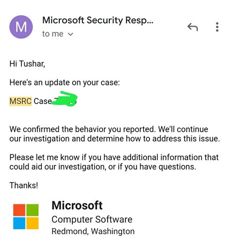 tushar jaiswal on linkedin security bugbounty msrc cybersecurity