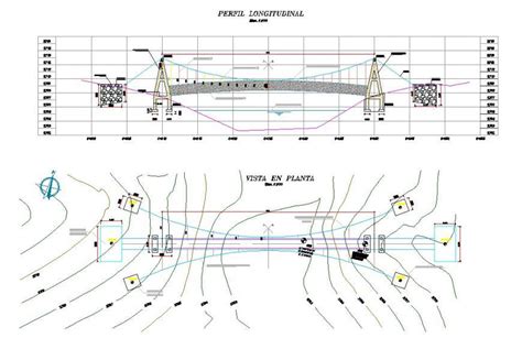 Bridge Structure Detail Plan And Elevation 2d View Cad Structural Block Dwg File