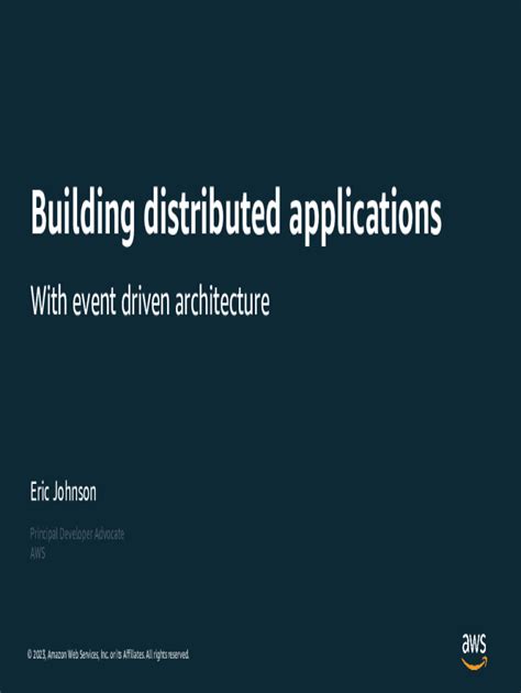 Fillable Online Building Distributed Applications With Event Driven Architecture Fax Email Print