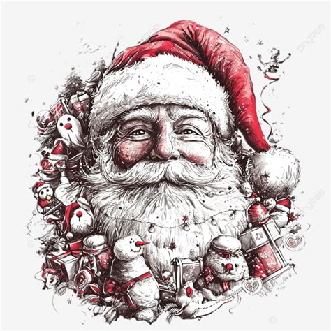 산타클로스와 크리스마스 캐릭터의 축제 그림 산타 클로스 크리스마스 문자 Png 일러스트 및 이미지 에 대한 무료 다운로드 Pngtree