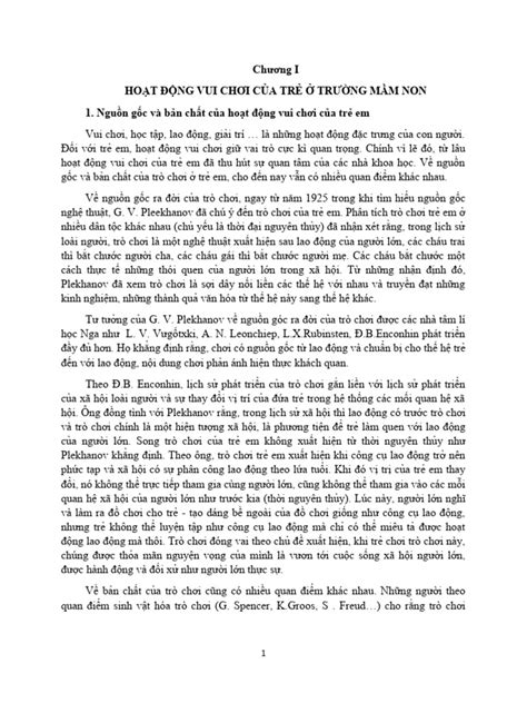Bài Gi NG T CH C Ho T Đ NG Vui Chơi | PDF