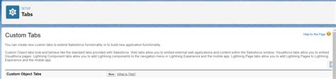 Objects And Tabs In Salesforce