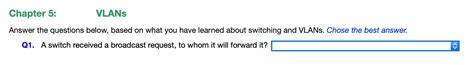 Solved Chapter VLANs Answer The Questions Below Based On Chegg Com