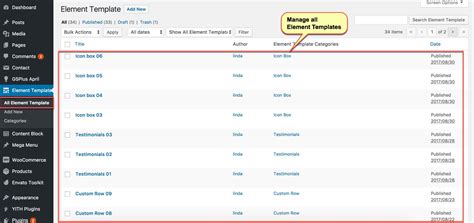 How To Use Element Template G Theme Support
