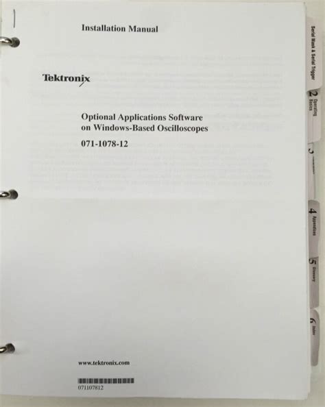 Tektronix Csa7404b Tds7704b Tds7404b Tds7254b Tds7154b User Manual 071