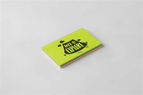 Premium PSD Small Portable Post It Notes Mockup Design