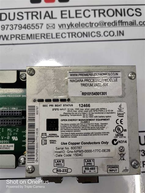 Niagara Processor Module Tridium Jace 601 Application Industrial At Best Price In Dadra And