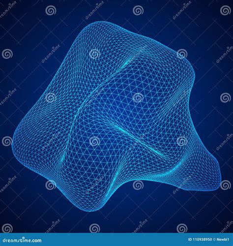 Abstract Wireframe Mesh Stock Vector Illustration Of Background