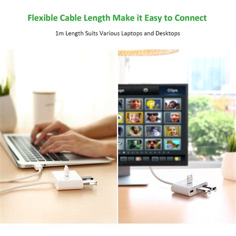Usb Hub Ugreen Usb Ports Cm White