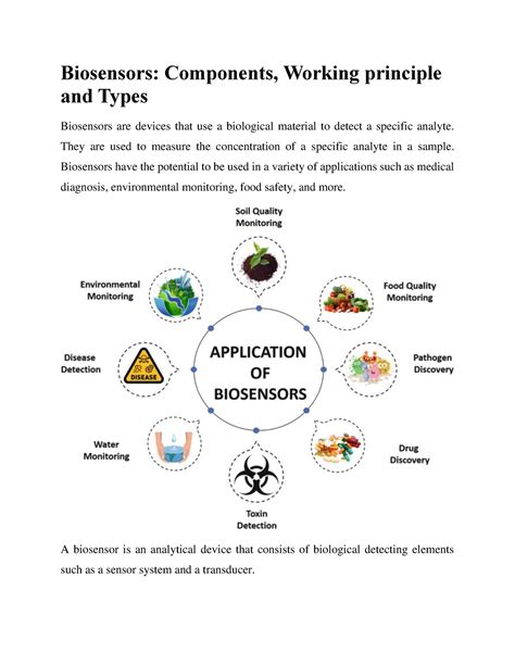 Biosensors Components Working Principle And Types Biosensors Components Working Principle