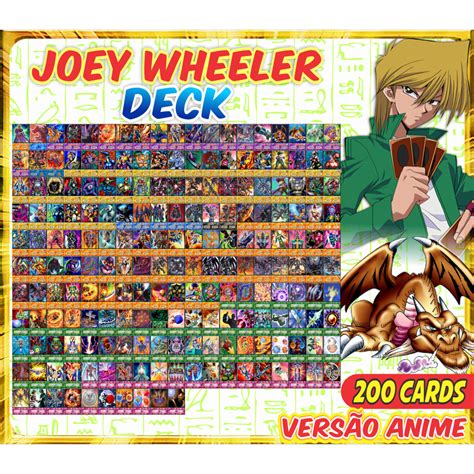 Joey Wheeler Deck MÉdio Anime 200 Cartas Com 18 Super Rare Sortido