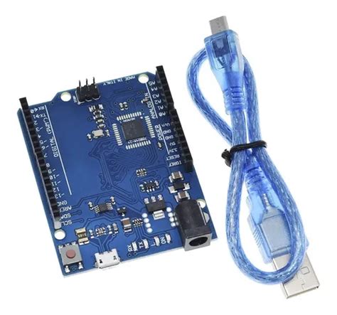 Arduino Leonardo Compatível R3 Atmega32u4 Cabo Usb Parcelamento Sem
