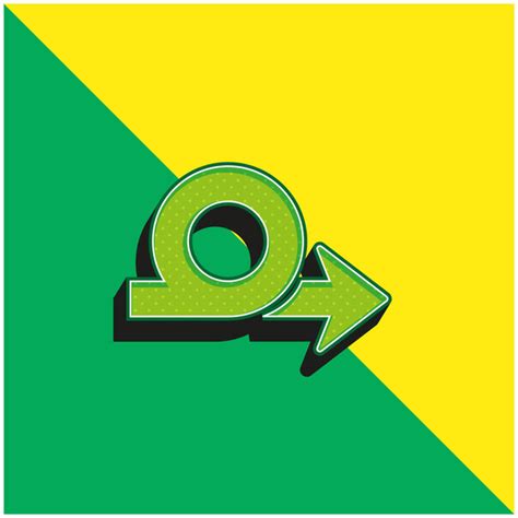 Arrow Loop Symbol Green And Yellow Modern Free Stock Vector Graphic Image 471009060