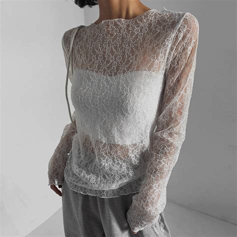 라걸 스판플라워레이스티 T