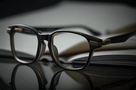 Premium Photo | Closeup of eyeglasses ai generated