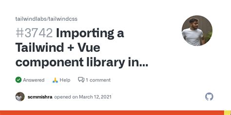 Importing A Tailwind Vue Component Library In Another Project
