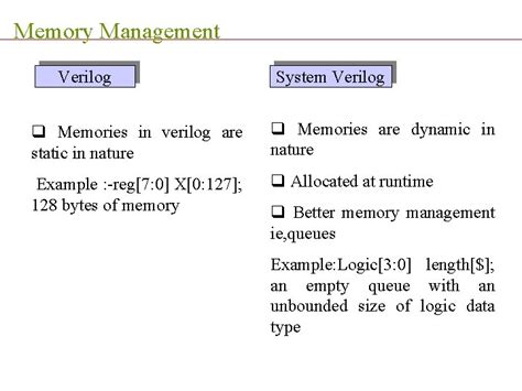 An Introduction To System Verilog This Presentation Will