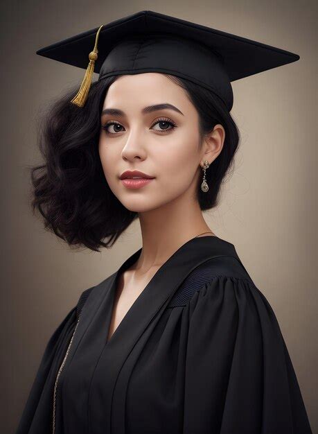 Premium Ai Image A Graduate Beautiful Girl Ai Generated