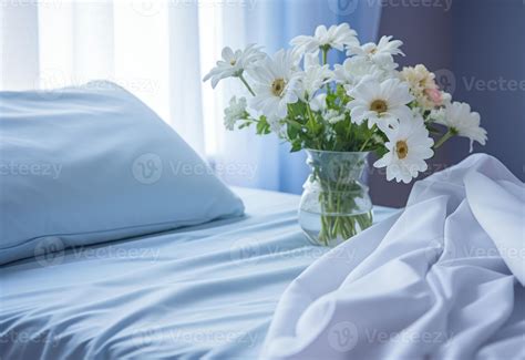 Ai Generated Bedroom With White Sheets On Bed Cozy Bedroom Setups For