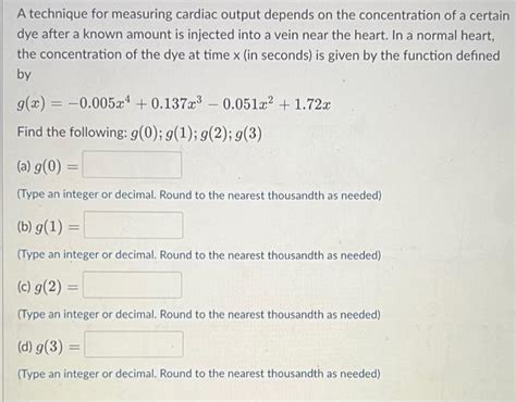 solved a technique for measuring cardiac output depends on