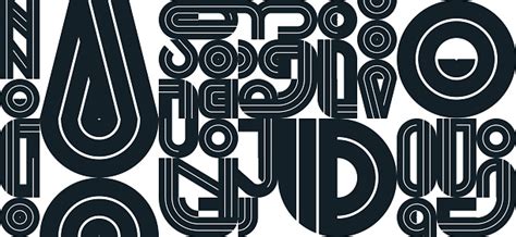 매끄러운 기하학적 패턴 벡터 문자 타이포그래피에서 가져온 흑백 요소와 추상적 인 배경 디자인 0명에 대한 스톡 벡터 아트 및