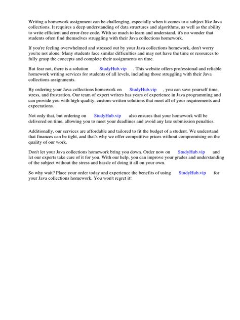 Java Collections Homework Download Free Pdf Class Computer Programming Computing
