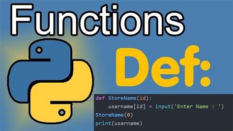 Python Basics 34 Functions Youtube