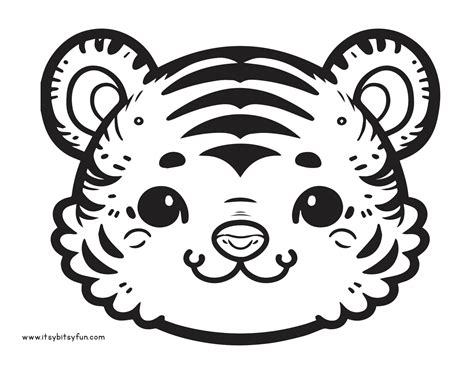 Tiger Face Coloring Page Tiger Face Coloring Pages