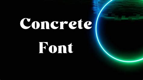 Concrete Font Free Download