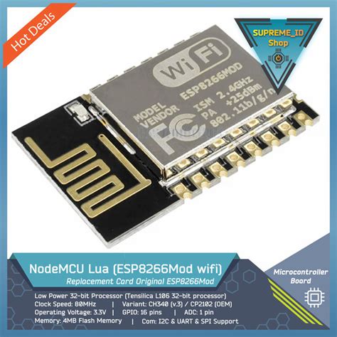 Jual Ds99 Esp8266mod Esp 12e Esp 12f Nodemcu Lua Wemos D1 Wifi Replacement Card Esp 12e