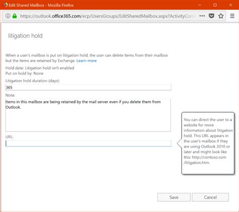 litigation hold in office 365 ediscovery for legal requests