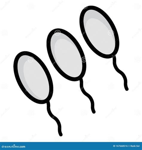 Sperms Isolated Vector Icon Which Can Be Easily Modified Or Edit Stock
