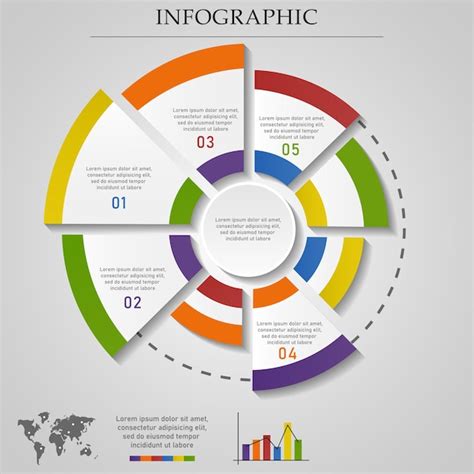Premium Vector Business Pie Chart Infographic Vector Illustration