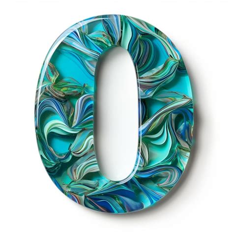 Premium Photo Numerical Number Zero In Creative Digital Art Style