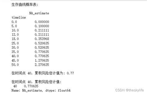 生存分析序章2——生存分析之python篇：lifelines库入门 Csdn博客