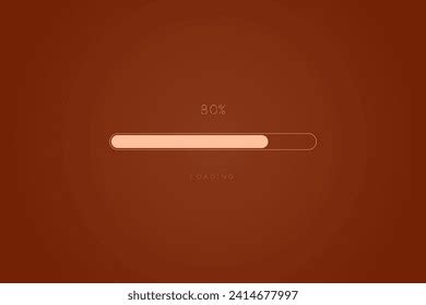 Color Trend Brown Progress Loading Bar Stock Vector Royalty Free Shutterstock