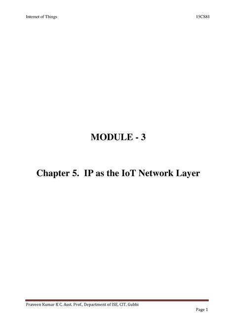 iot module 3 15cs81 notes praveen kumar k c asst prof