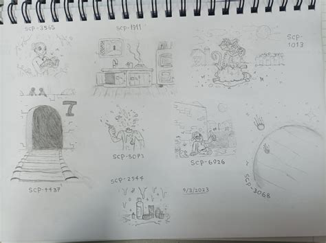 Random Scps Drawings R Scp