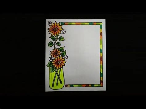 21st How To Decorate Borders Of Project Files Border Designs Project File Decoration Idea