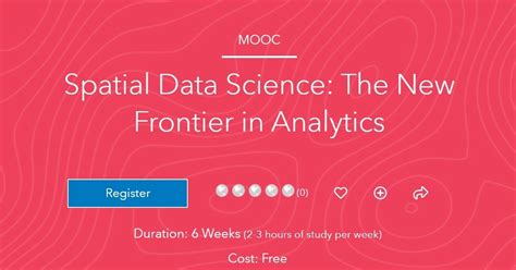 Esri On Linkedin Spatial Data Science The New Frontier In Analytics Esri Training Mooc… 23