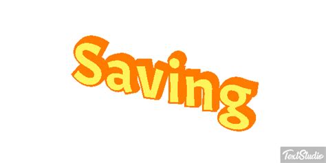 Saving Word Animated  Logo Designs